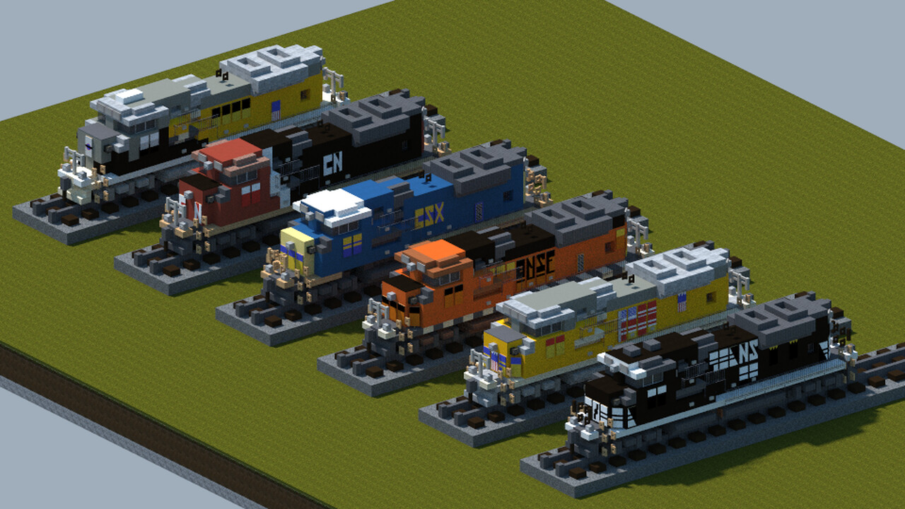 EMD SD70ace Diesel locomotive [With Download] Minecraft Map