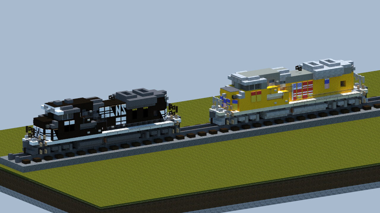 EMD SD70ace Diesel locomotive [With Download] Minecraft Map