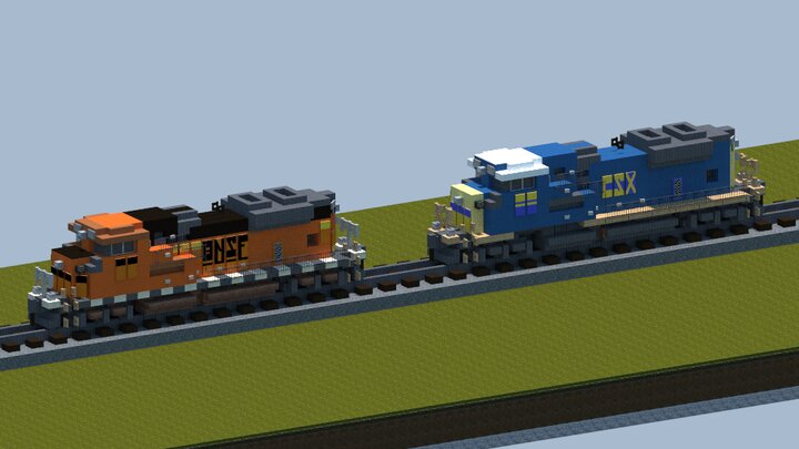 EMD SD70ace Diesel locomotive [With Download] Minecraft Map