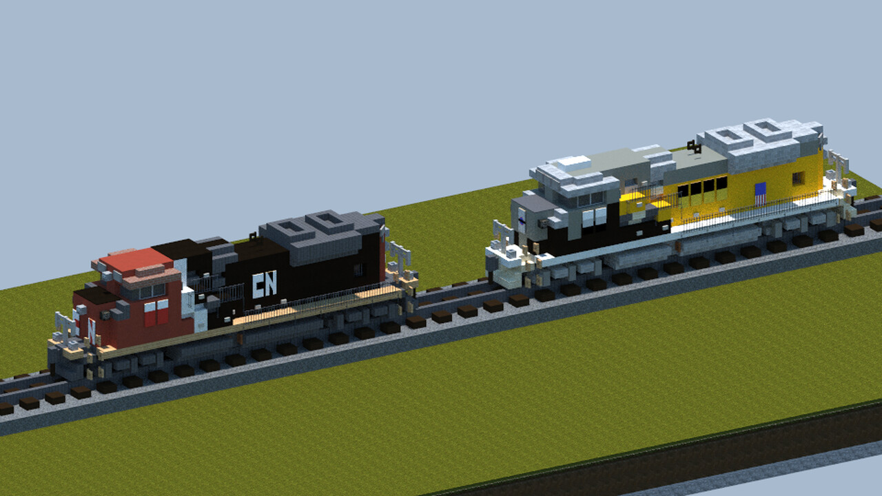EMD SD70ace Diesel locomotive [With Download] Minecraft Map