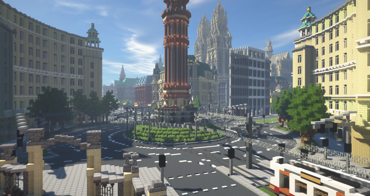Werben an European Minecraft City Minecraft Map