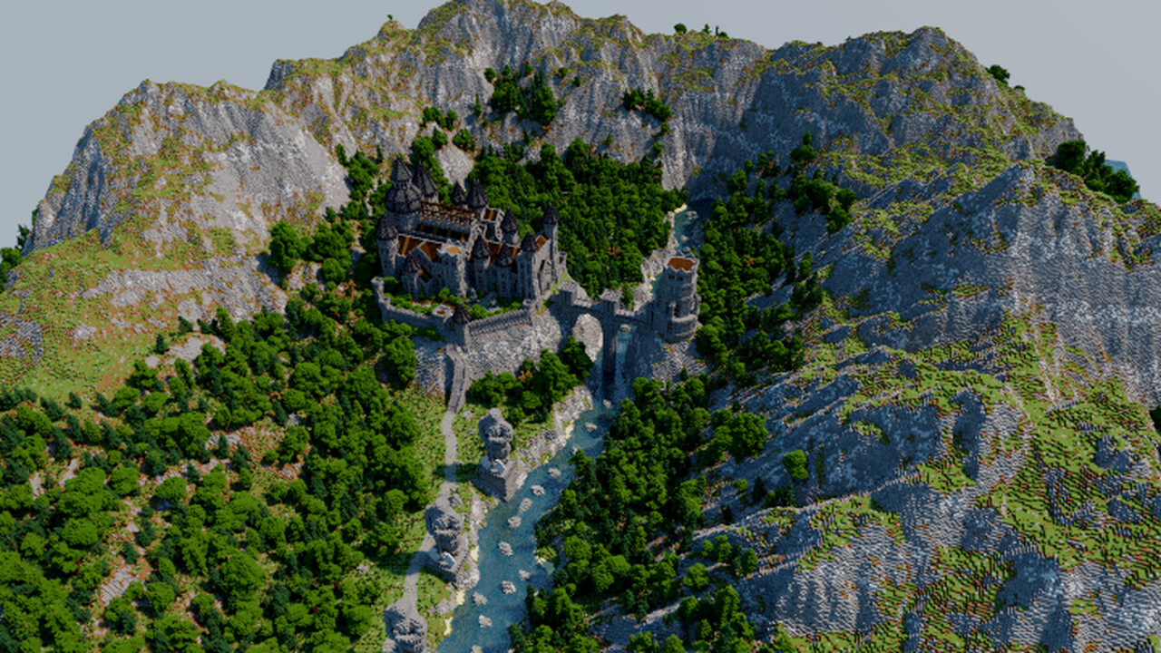 Castle in a Valley Minecraft Map