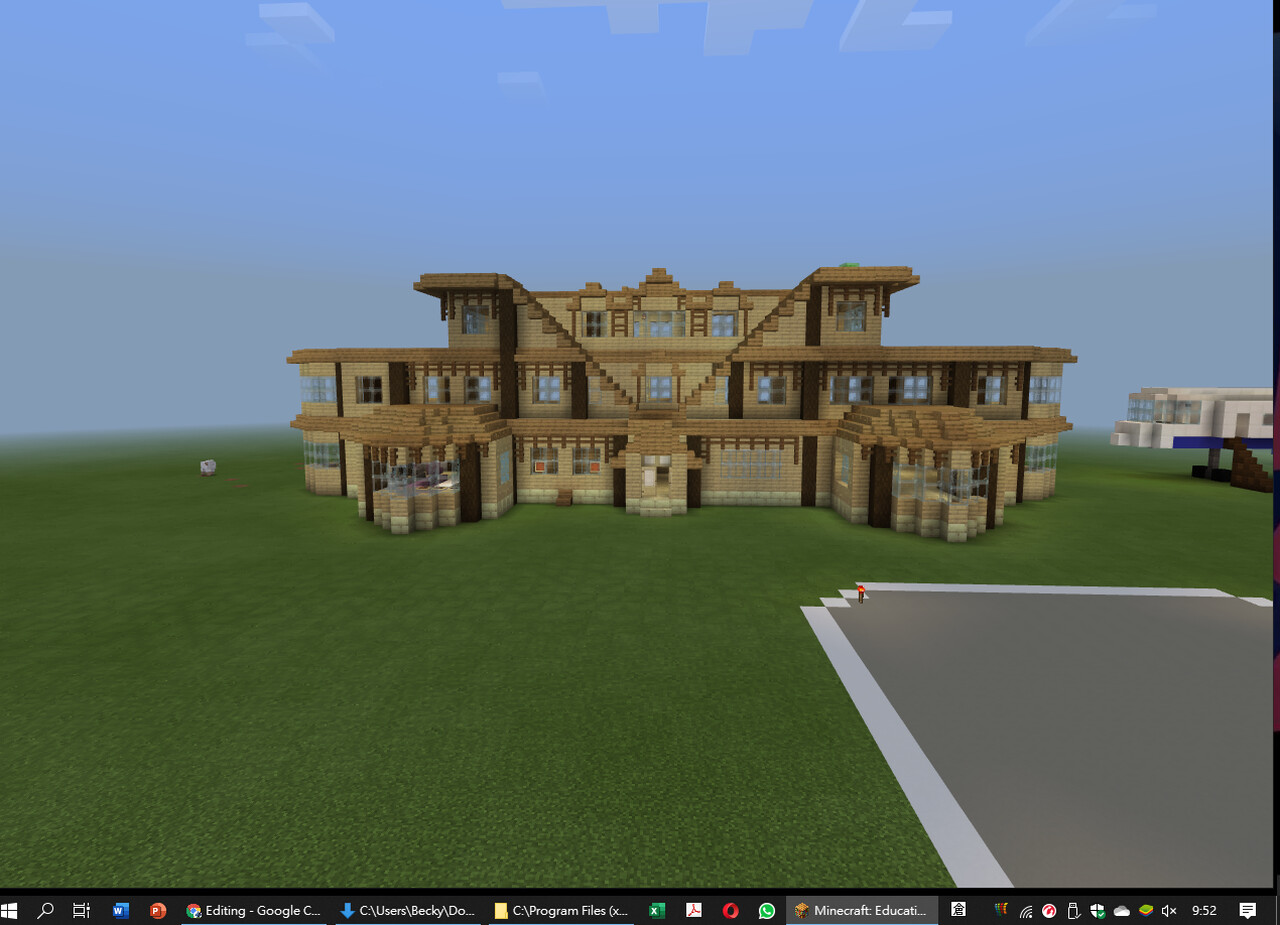 Planes and Mansion Minecraft Map