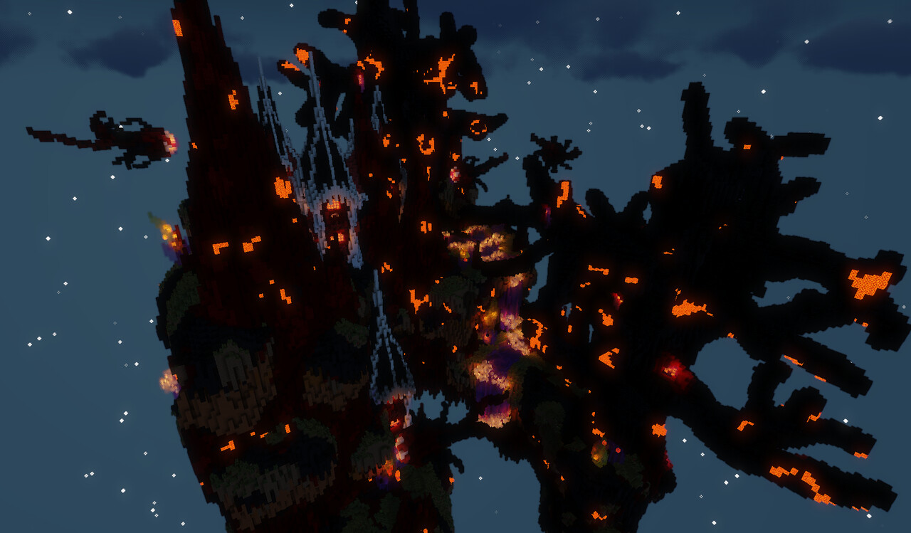 A Floating Realm of Eyes and Devils Minecraft Map