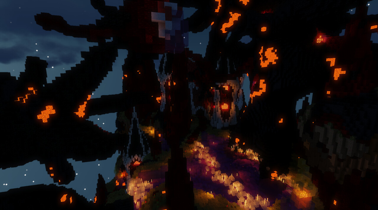 A Floating Realm of Eyes and Devils Minecraft Map