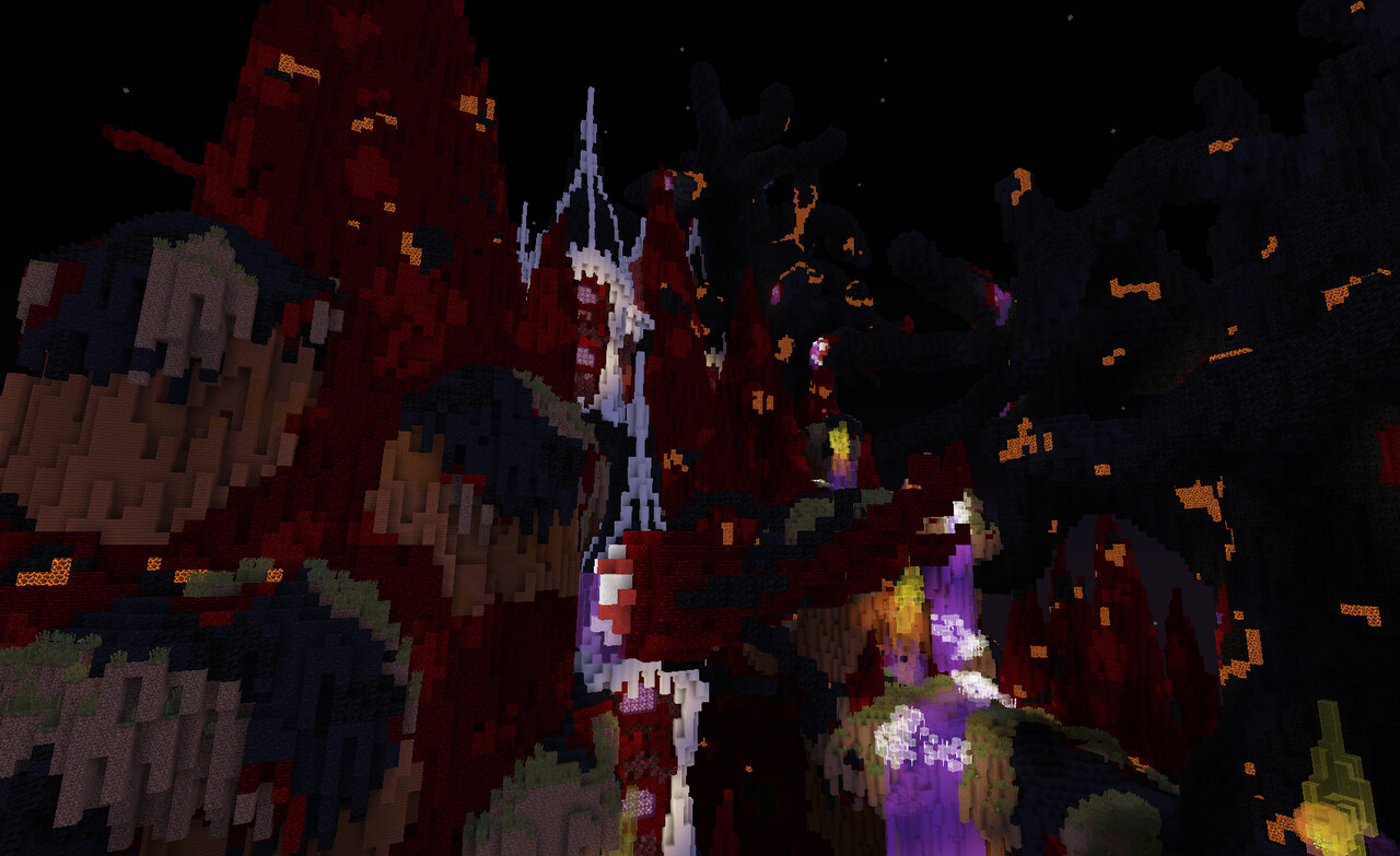A Floating Realm of Eyes and Devils Minecraft Map