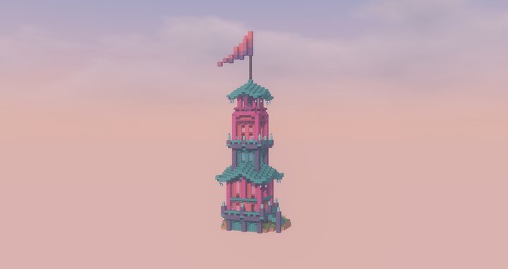 Bi Pride Tower Minecraft Map
