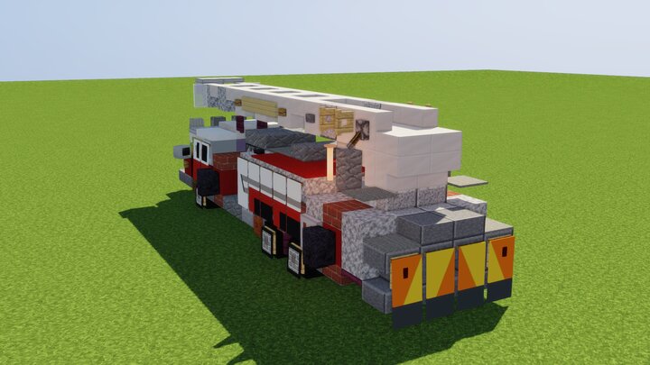Spartan Aerial Ladder Fire Truck Minecraft Map