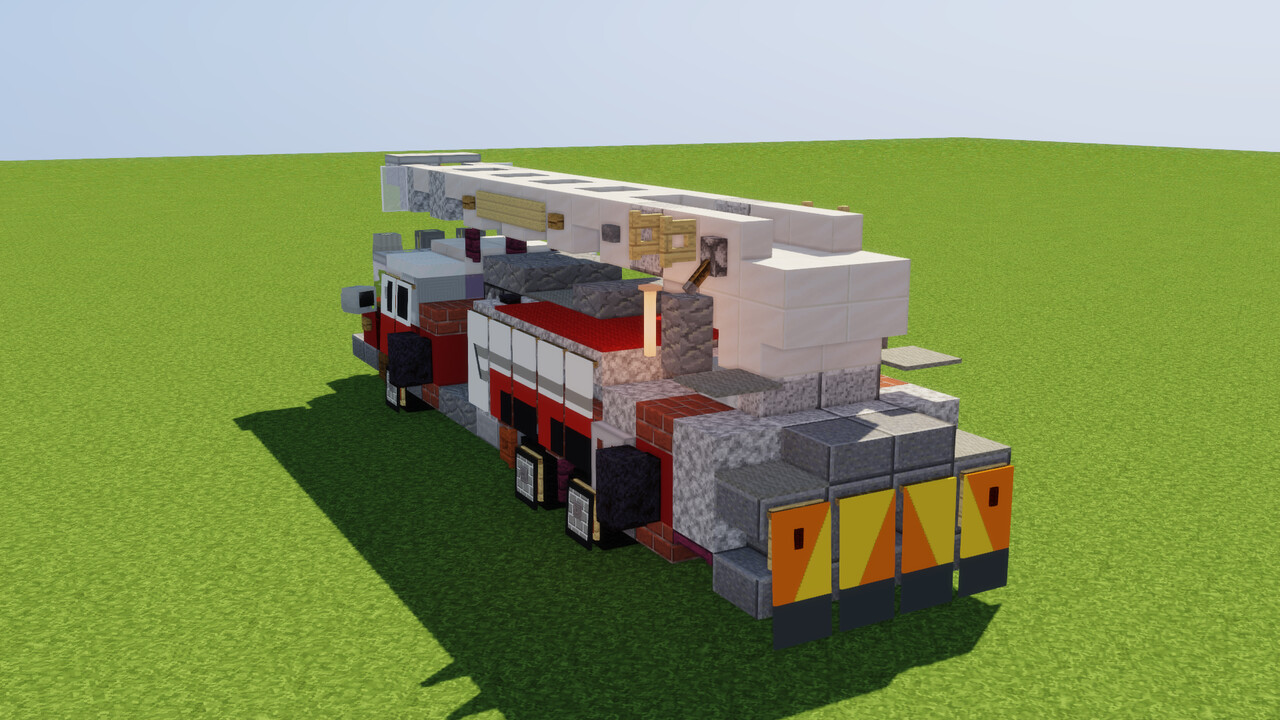 Spartan Aerial Ladder Fire Truck Minecraft Map