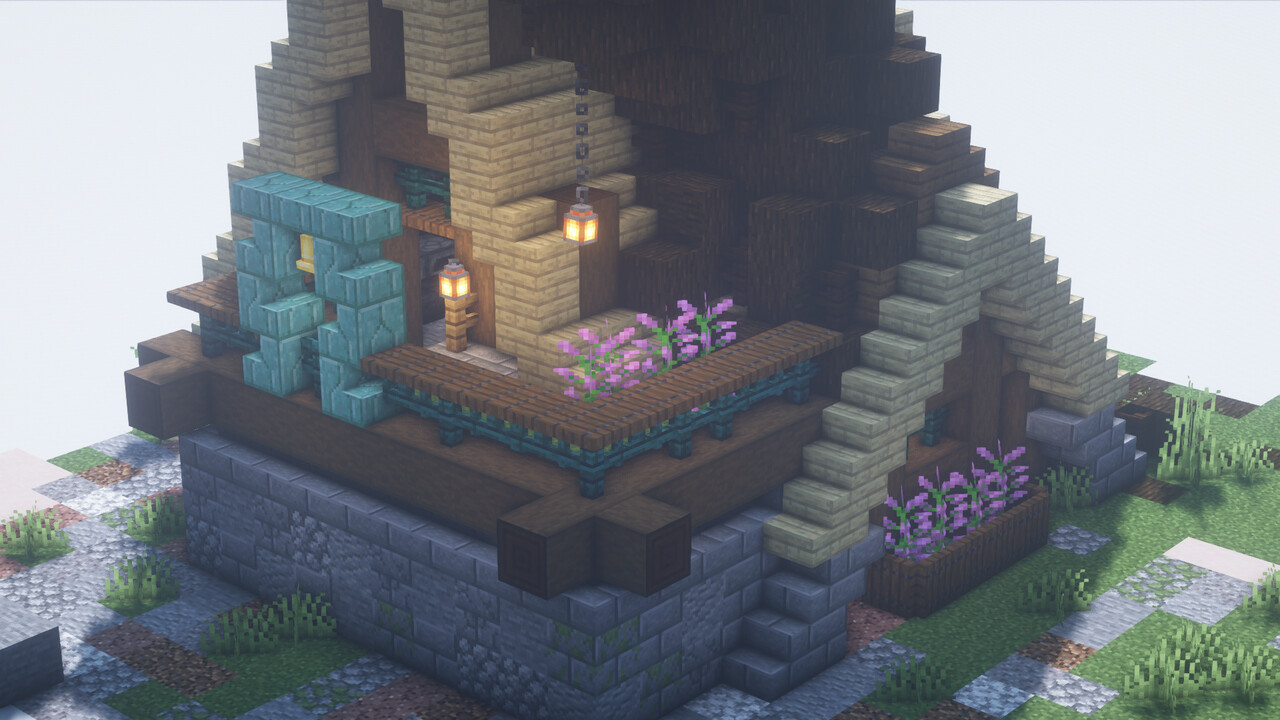 Asian little fantasy starter house Minecraft Map