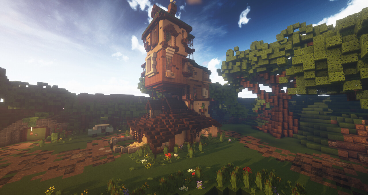 The Burrow | 🔮 ObscurusMC 🔮 (Harry Potter) BUILD Minecraft Map