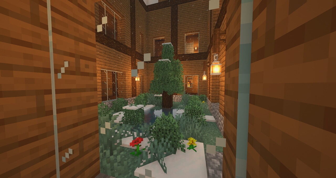 Snowy chalet Minecraft Map
