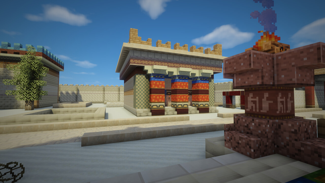 Ancient Greece Mycenae Minecraft Map