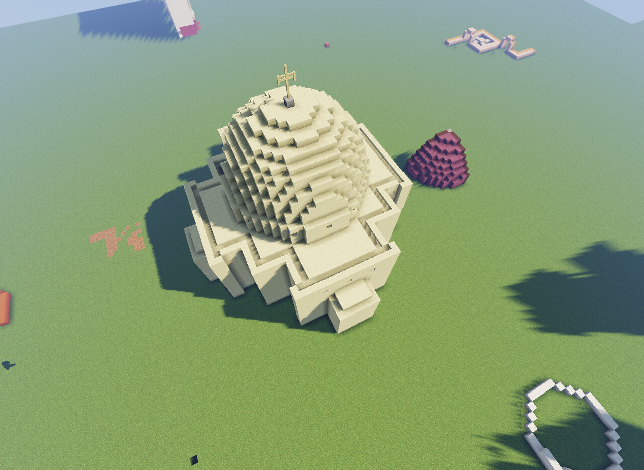 Nubian Cruciform Church 1:1 Minecraft Map