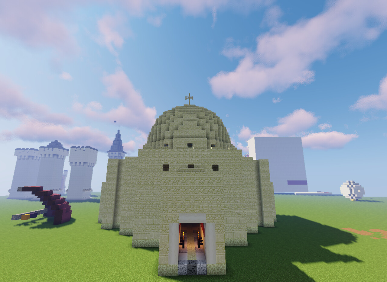 Nubian Cruciform Church 1:1 Minecraft Map