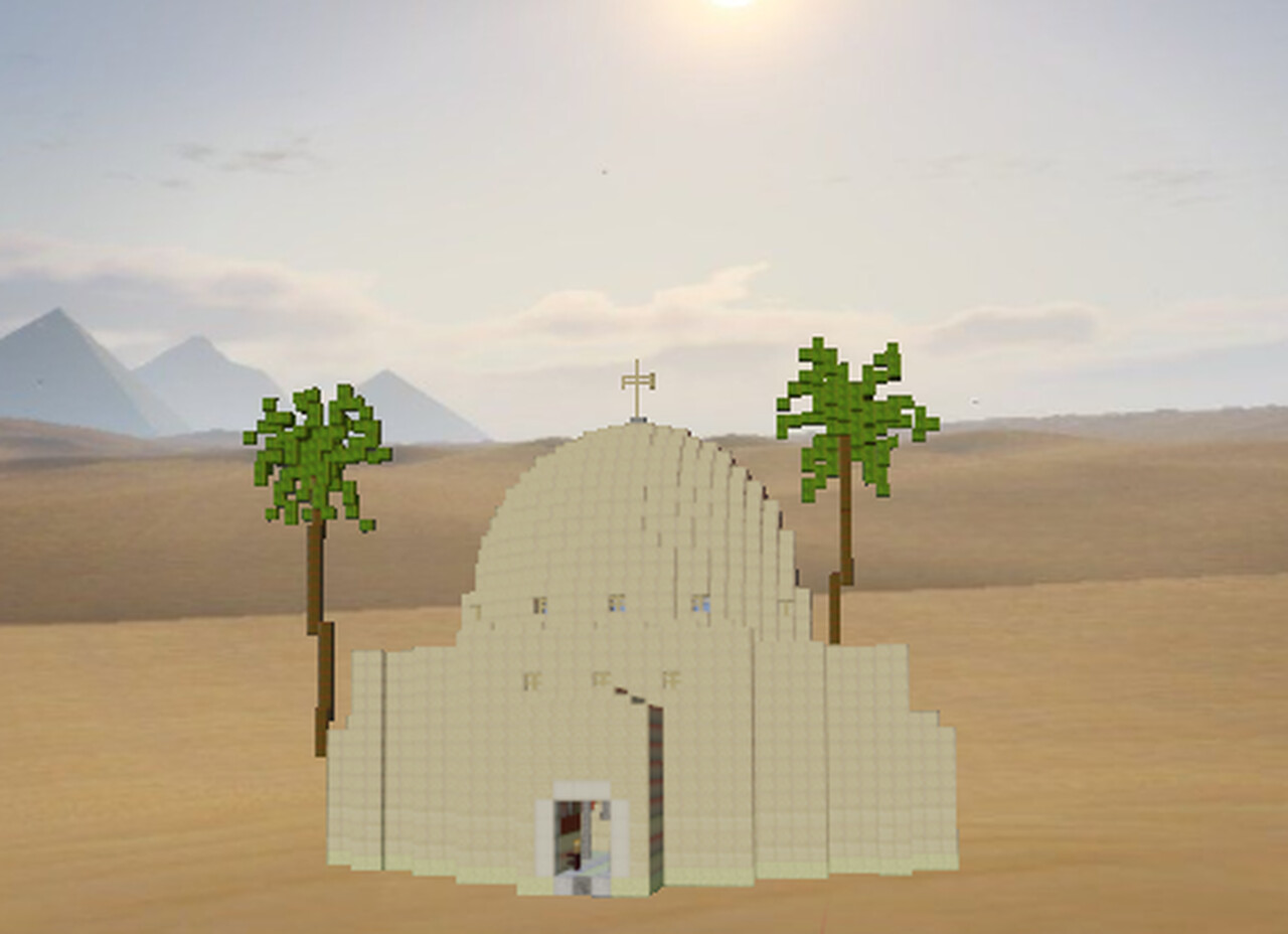 Nubian Cruciform Church 1:1 Minecraft Map