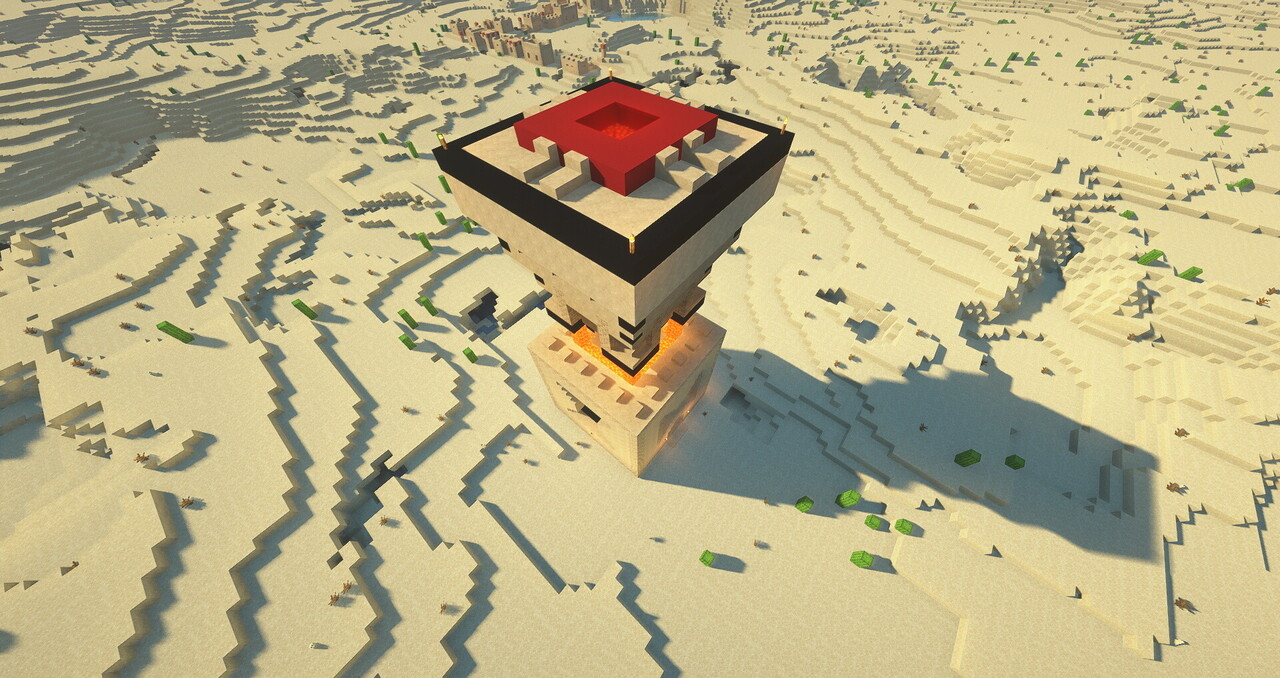 The Burning Desert - "Hourglass" house Minecraft Map