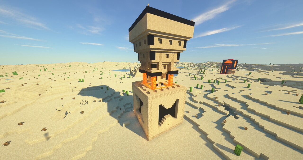 The Burning Desert - "Hourglass" house Minecraft Map