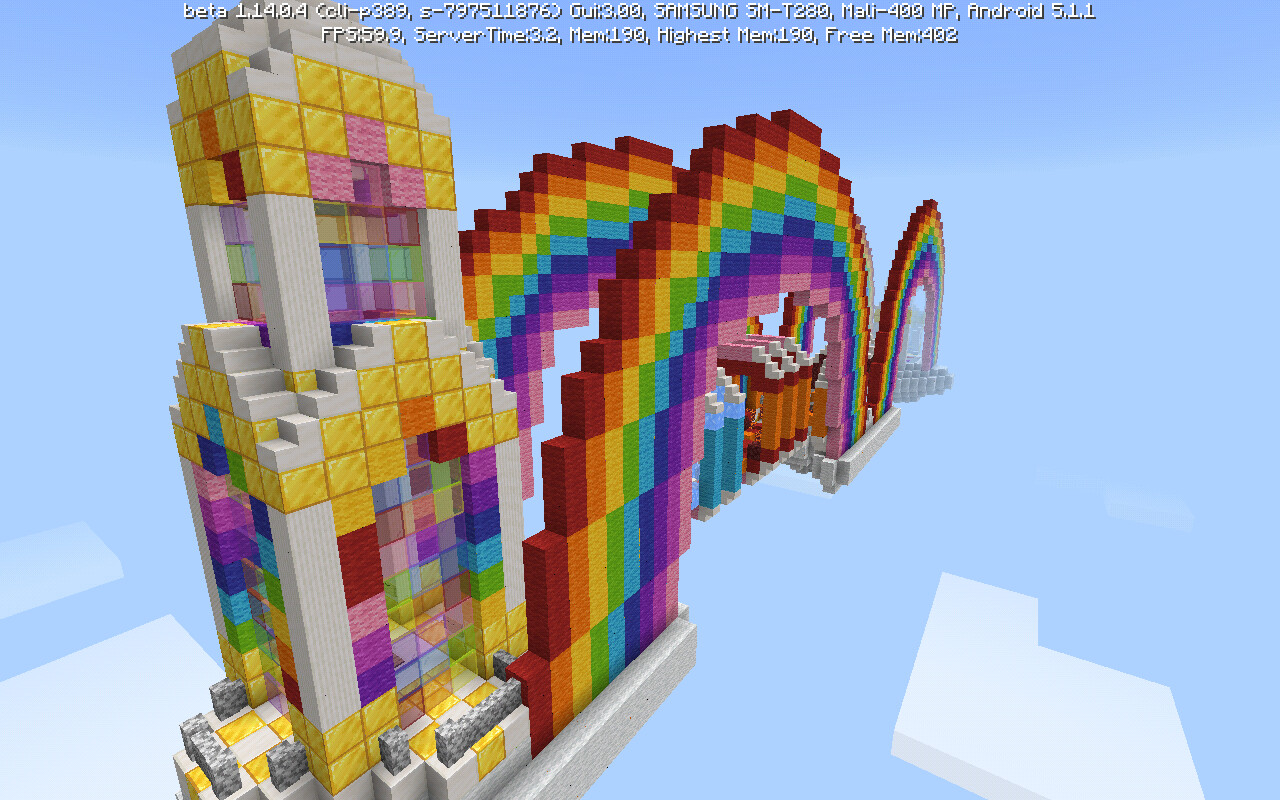 Rainbow Parkour Part 2 Minecraft Map