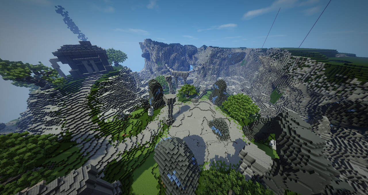 Spawn/Donjon/Nature Minecraft Map