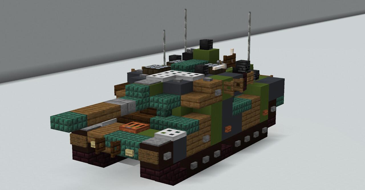 Leopard 2a6(1.5:1 scale) Minecraft Map