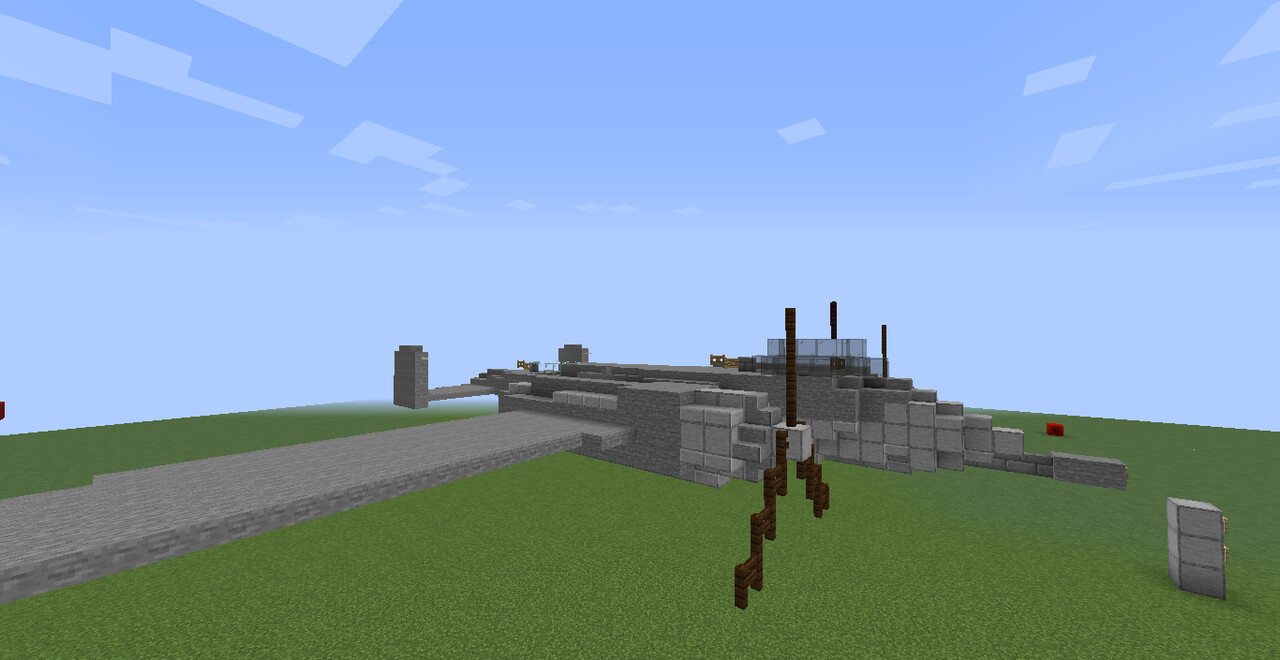 Tu-2RShR - World War Two Prototype Ground Attack Aircraft; 2:1 Scale Minecraft Map