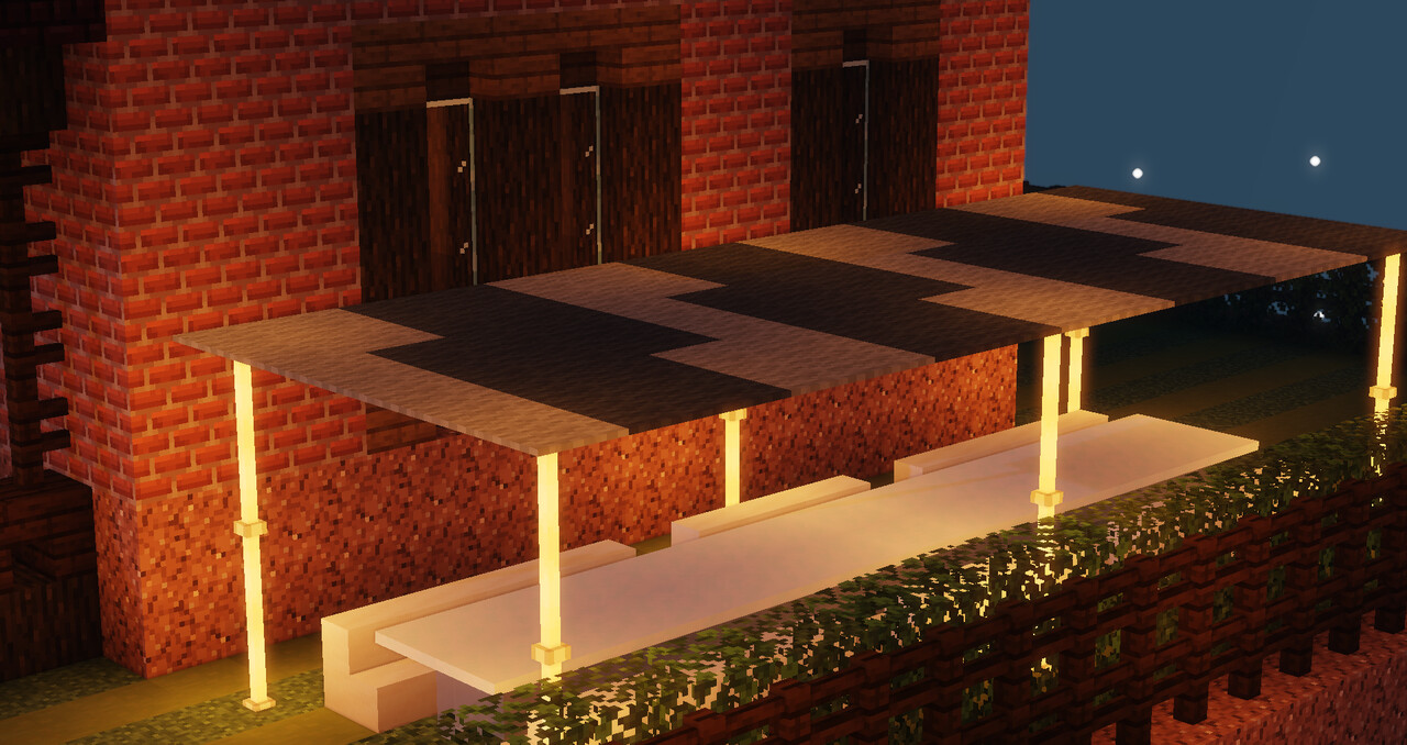 Modernized 18th century brick house Minecraft Map