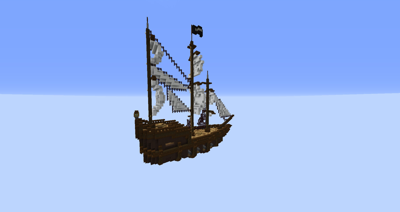 Dark Oak Pirate Ship Minecraft Map