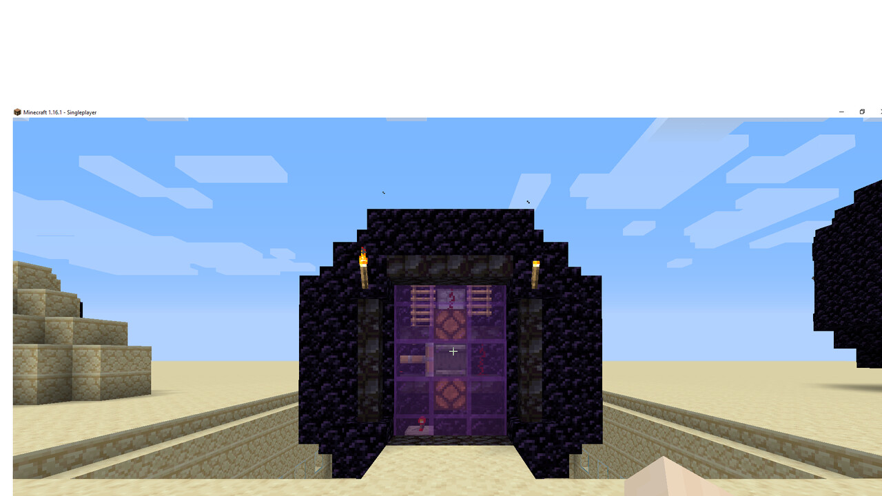 Fancy ECNP. ("Electronically" Controlled Nether Portal) Minecraft Map