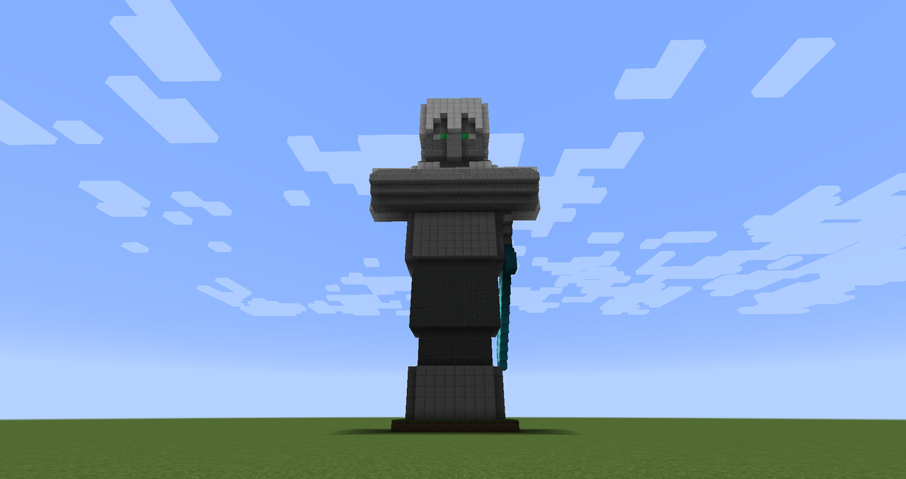 Villager Knight statue Minecraft Map