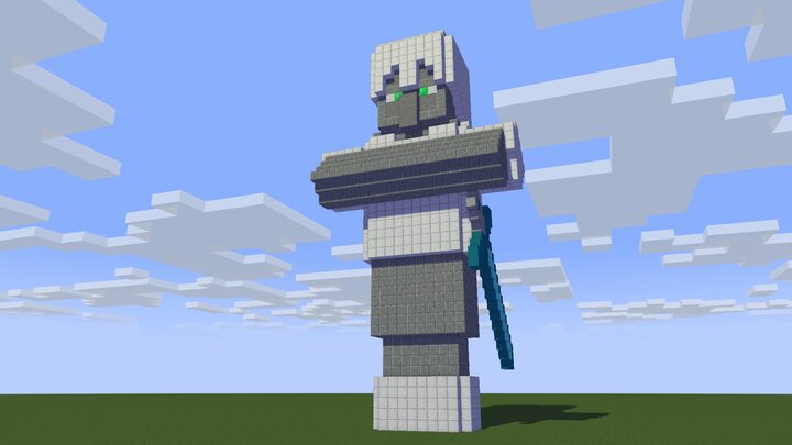 Villager Knight statue Minecraft Map