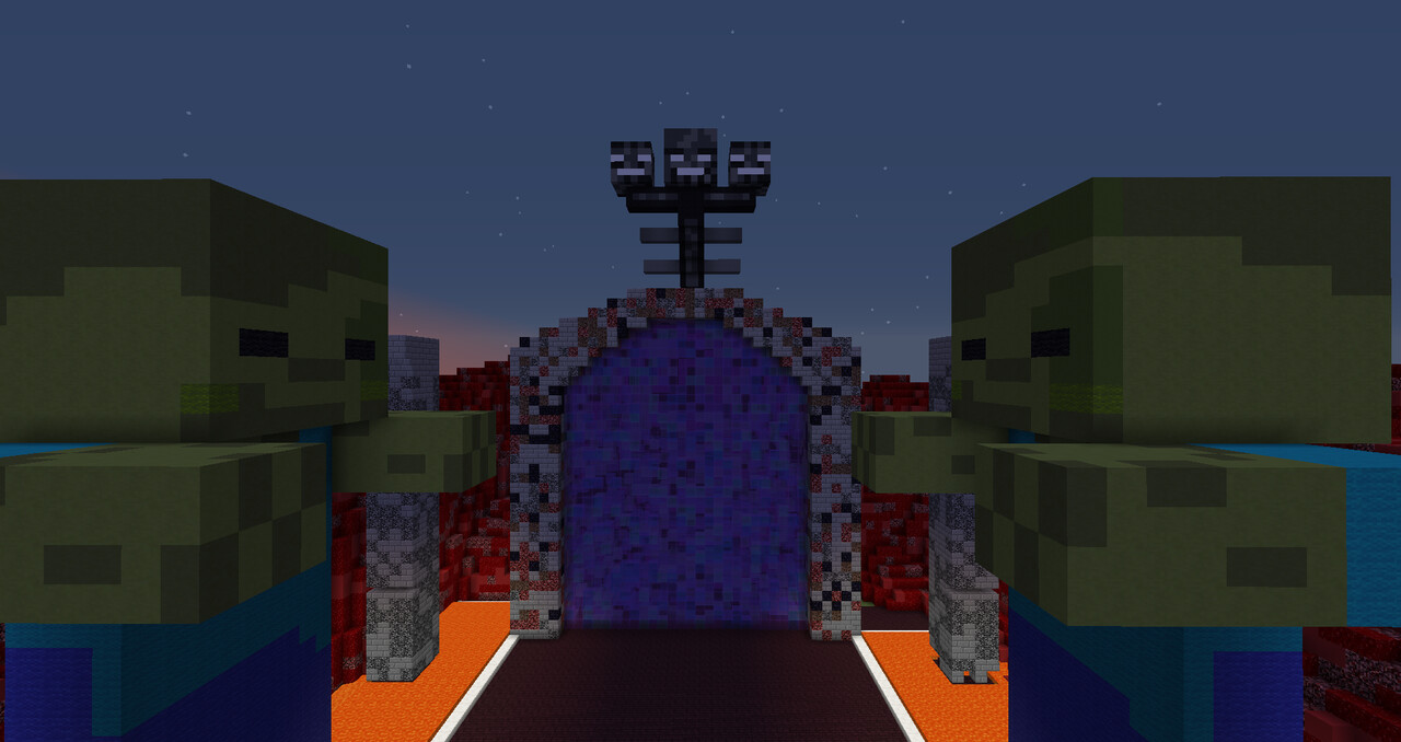 ("Nether Portal") - The HELL Door - AlexGamer852 Minecraft Map
