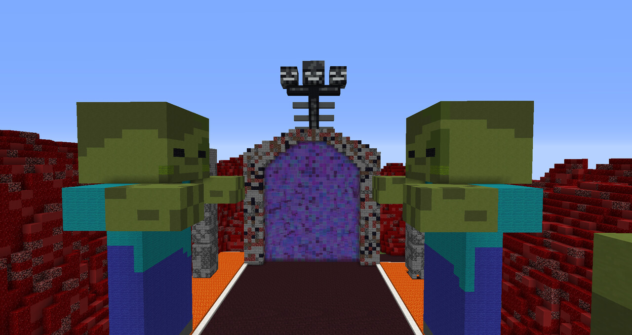 ("Nether Portal") - The HELL Door - AlexGamer852 Minecraft Map