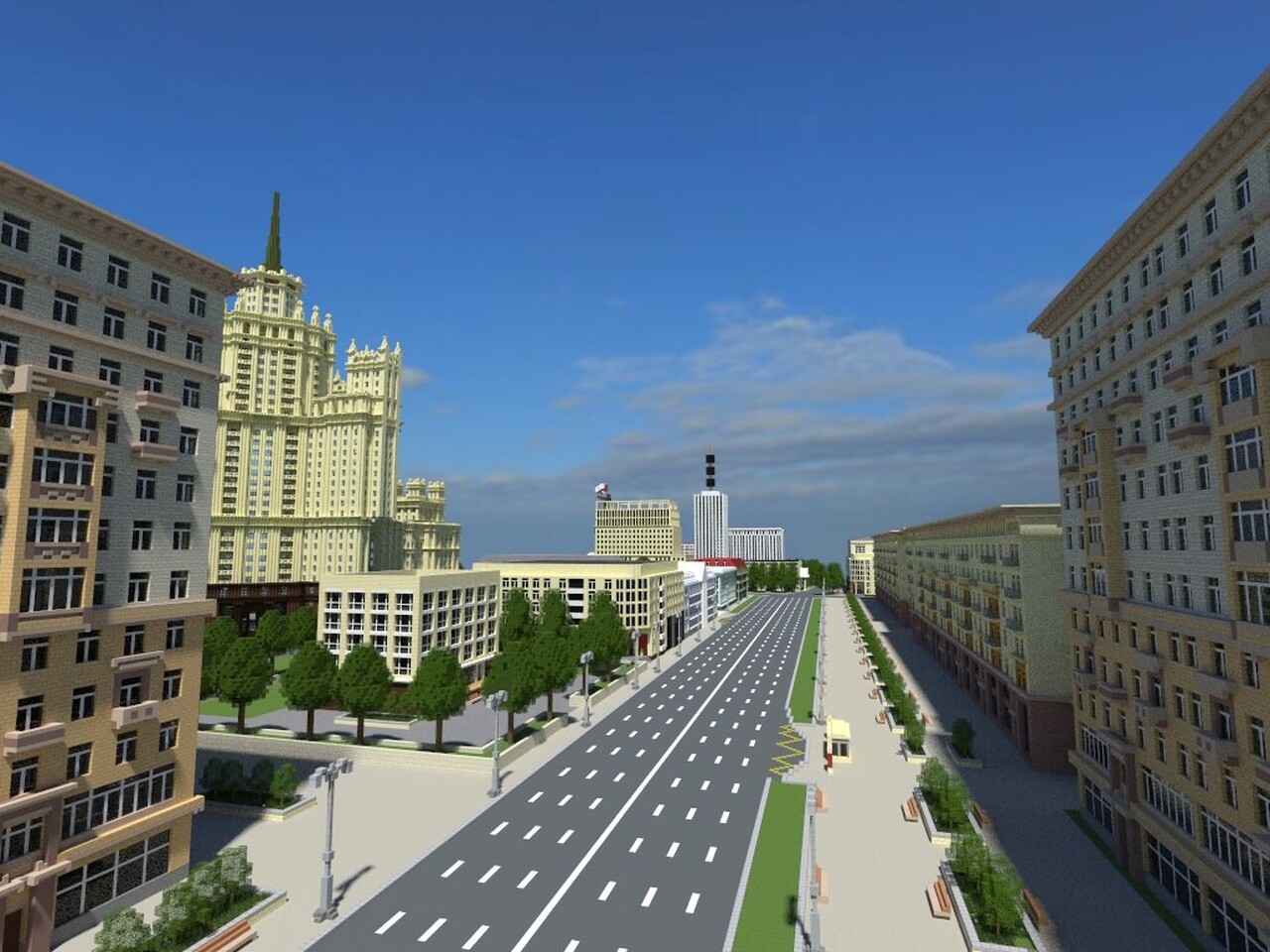 Bratislavsk, capital of the country of soviets Minecraft Map