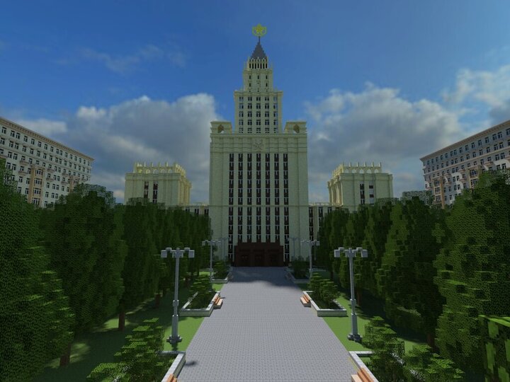 Bratislavsk, capital of the country of soviets Minecraft Map