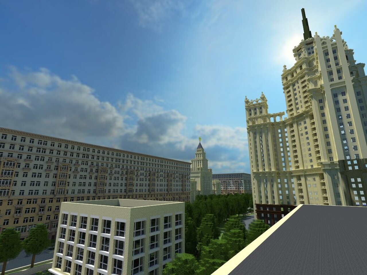 Bratislavsk, capital of the country of soviets Minecraft Map