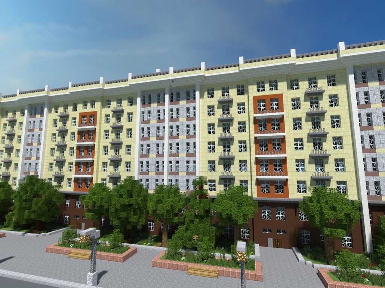 Bratislavsk, capital of the country of soviets Minecraft Map