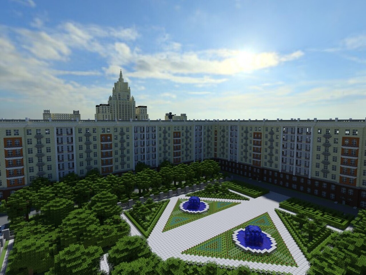 Bratislavsk, capital of the country of soviets Minecraft Map