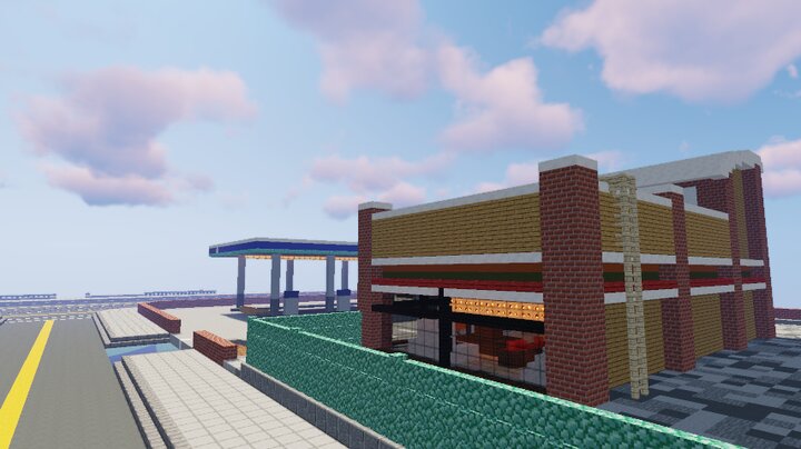 7-Eleven [1.5:1 scale] Minecraft Map