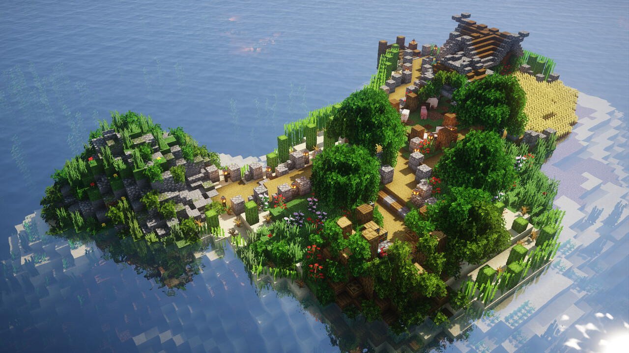 Simple Survival Island Base! Minecraft Map