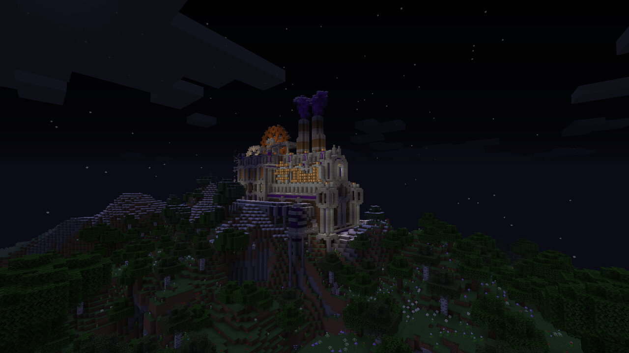 Mechanical Town with big gears! (⚙.⚙) Minecraft Map