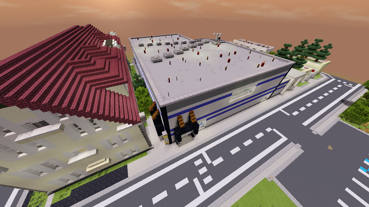 Small modern minimum security prison. Minecraft Map