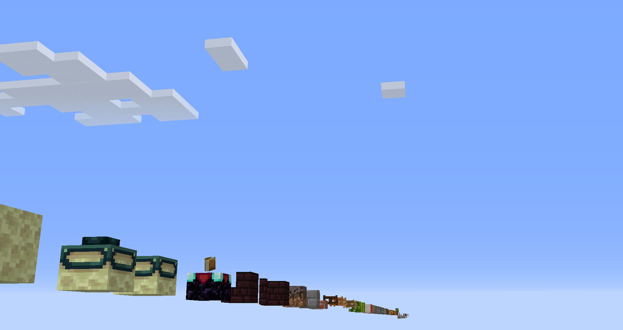 Parkour Map. EVERY BLOCK IN MINECRAFT (in order) CHALLENGE! 1.15.2 ...