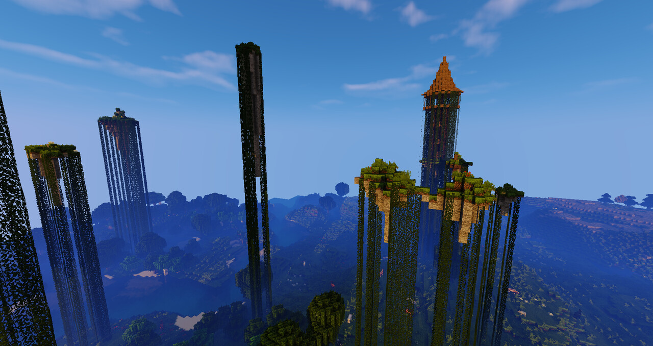 Elves Castle ( floating castle) Minecraft Map