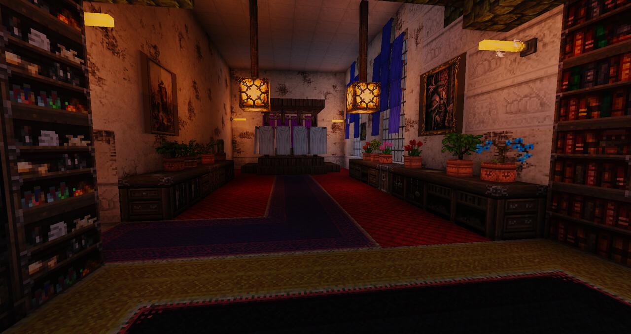 Elves Castle ( floating castle) Minecraft Map