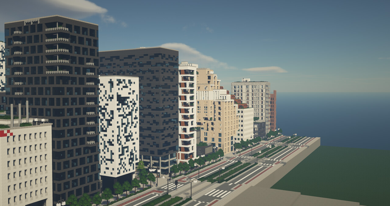 Barcode Project // Oslo, Norway // 1:1 Scale Replica Minecraft Map