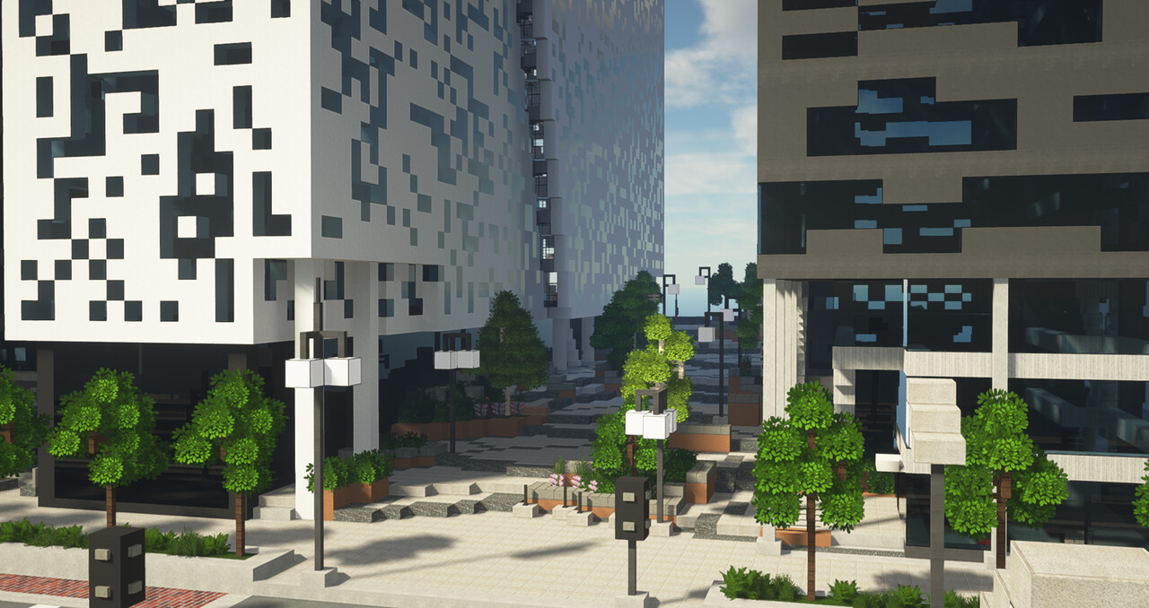 Barcode Project // Oslo, Norway // 1:1 Scale Replica Minecraft Map