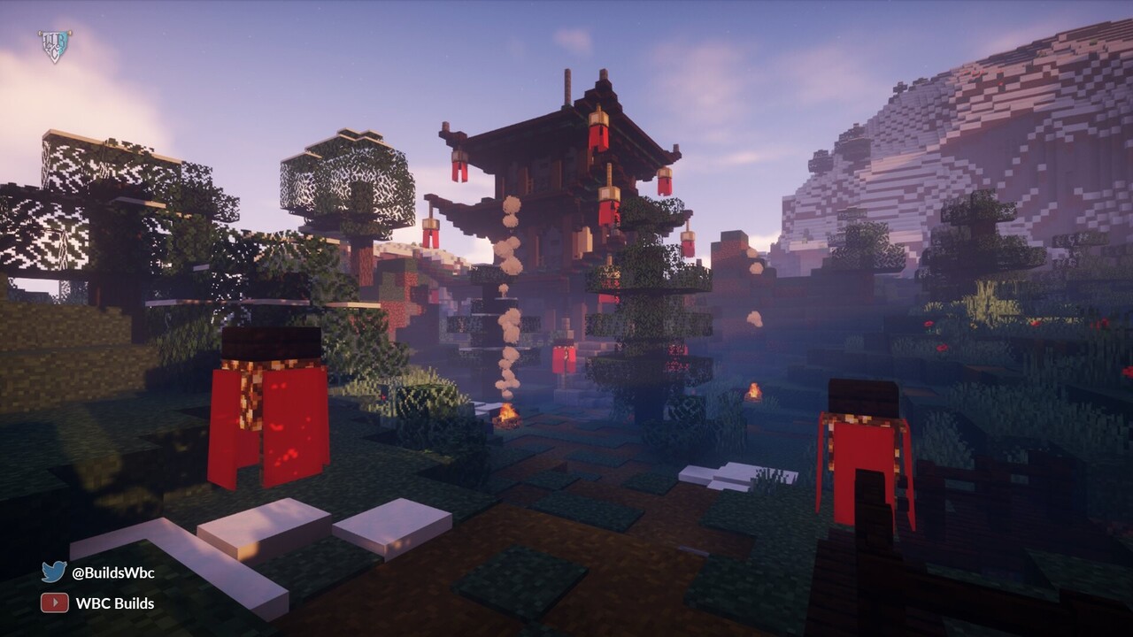 My first Japanese inspired build Minecraft Map