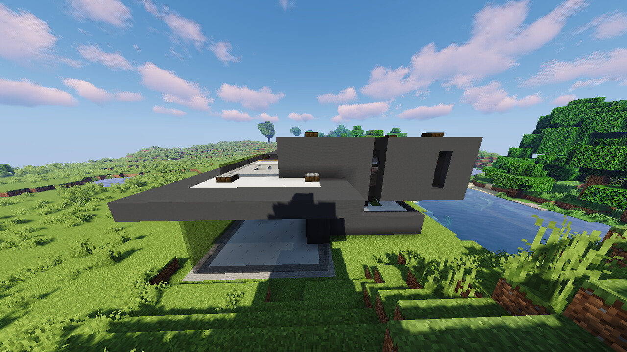 Modern Lake House Minecraft Map