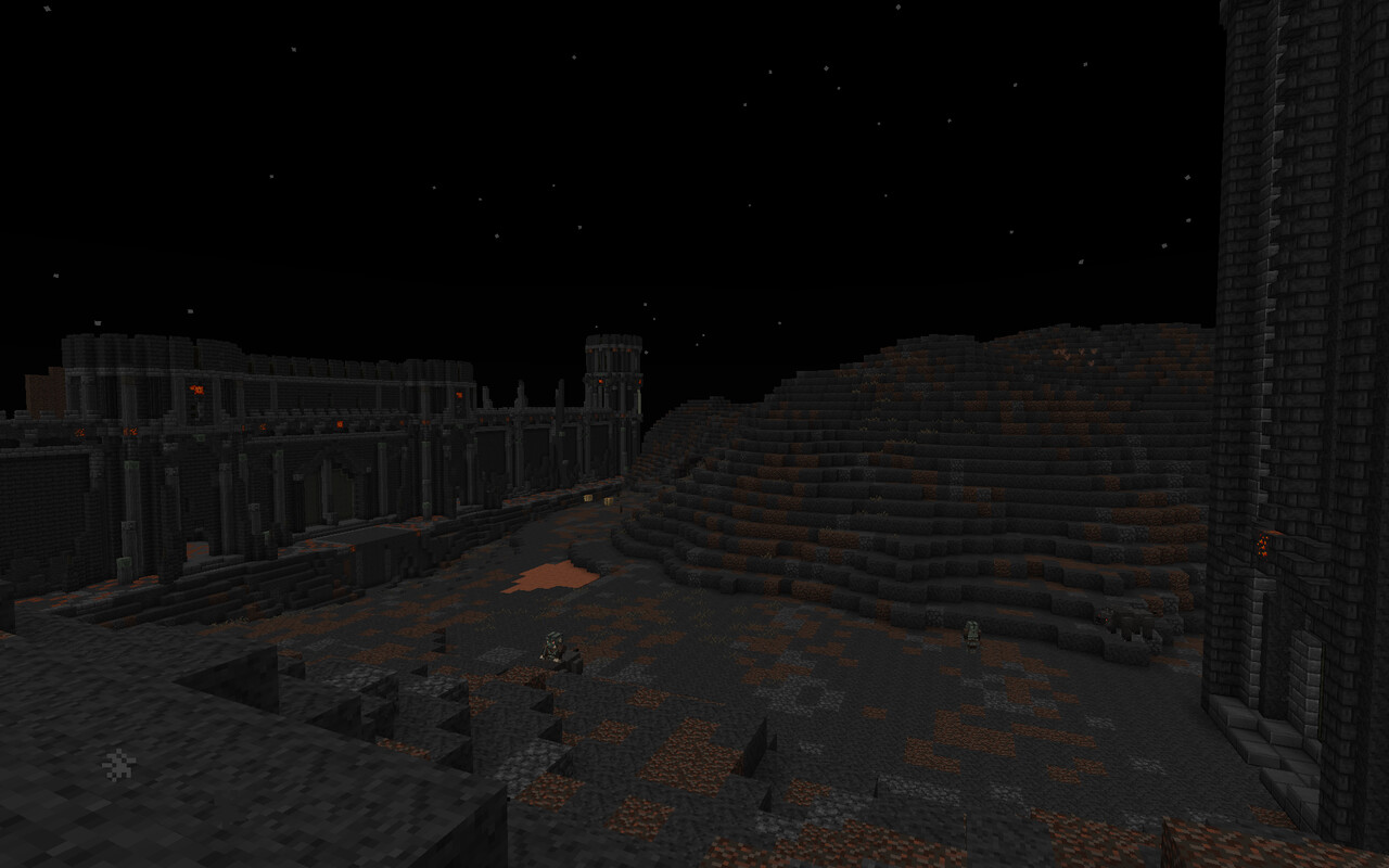 Non-cannon Mordor Build Minecraft Map